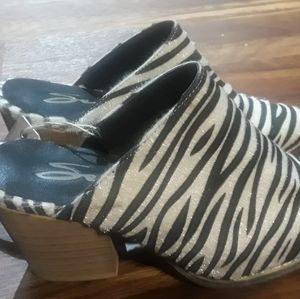 Seven7 | Shoes | Zebra Print Mules Nwt | Poshmark
